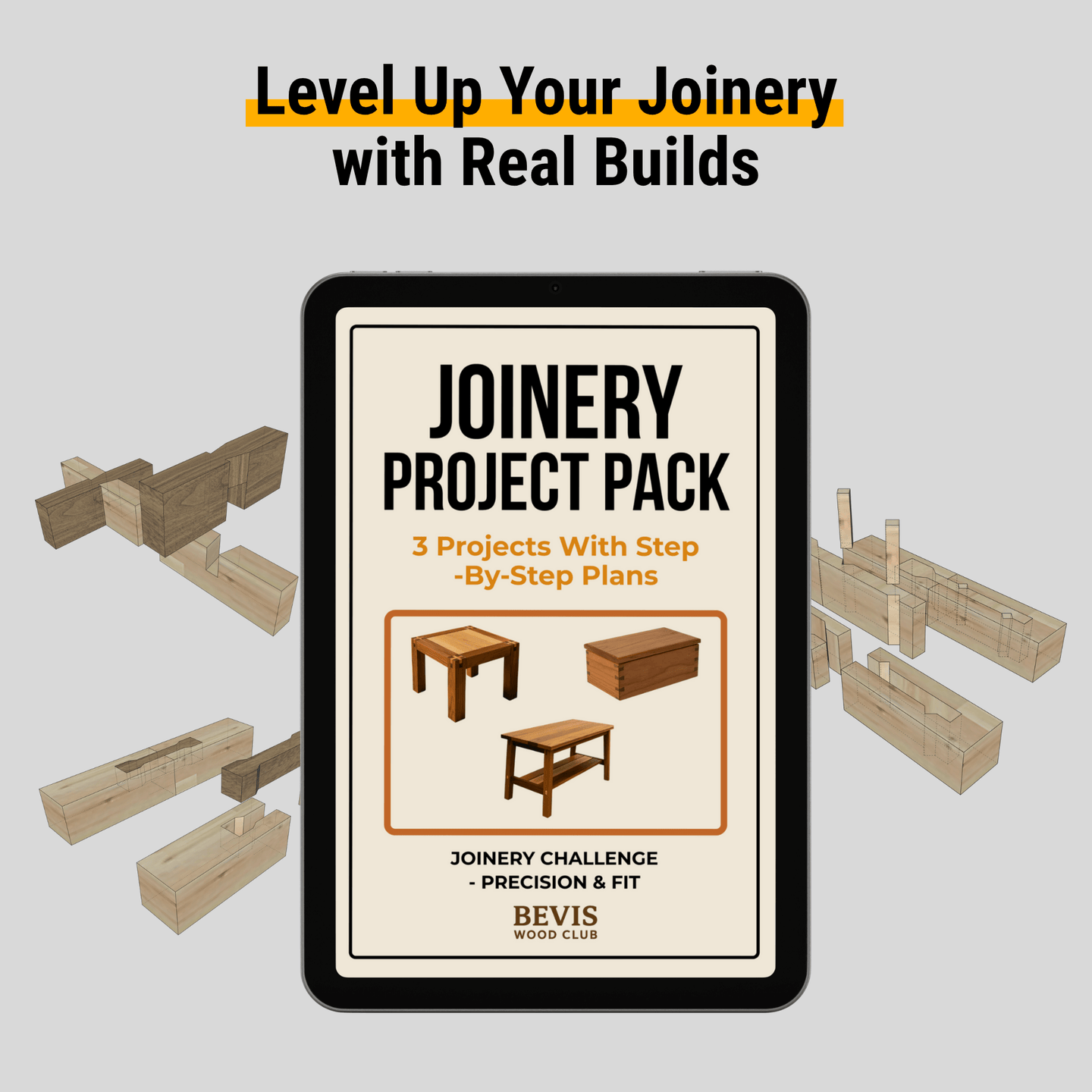 Joinery Mastery Pack™ – 270+ 3D Models & 40+ Build Videos – Bevis Wood Club
